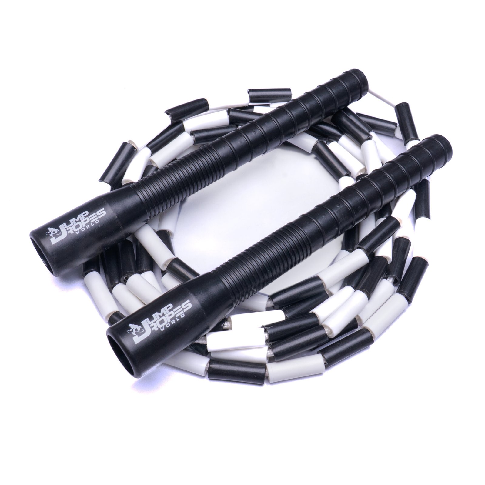 Long Handle Beaded Jump Rope-Black and White – Jumpropesworld